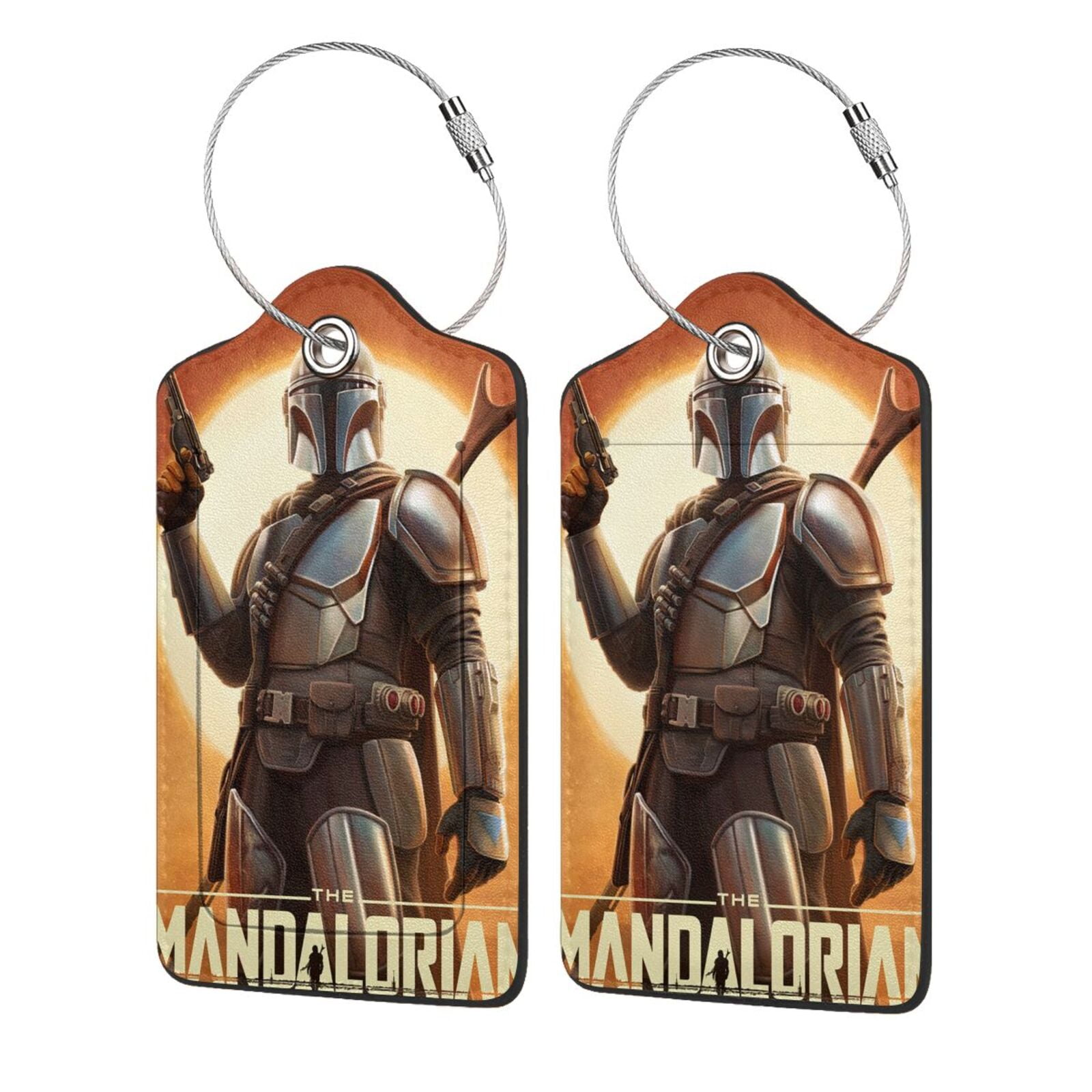 Mandalorian Baby Yoda Luggage Tag (1), Cartoon Anime Pu Leather ...