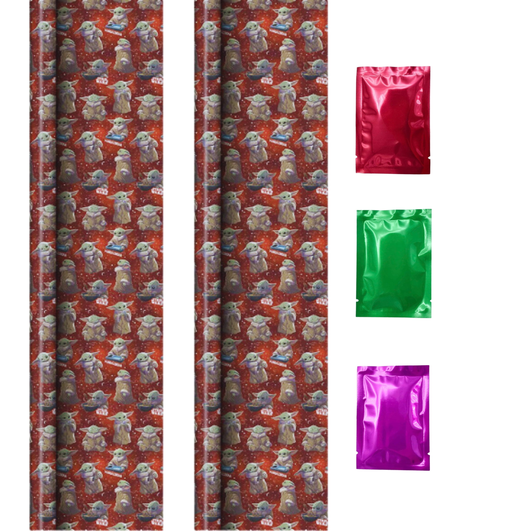 Mandalorian Baby Yoda Star Wars Wrapping Paper, 20 Sq ft (2 Rolls ...