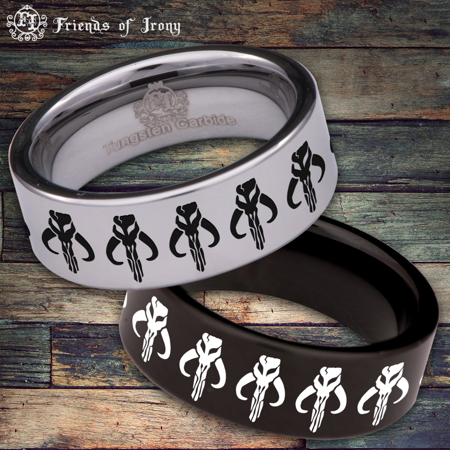 Mandalorian Tungsten Carbide Ring - Walmart.com