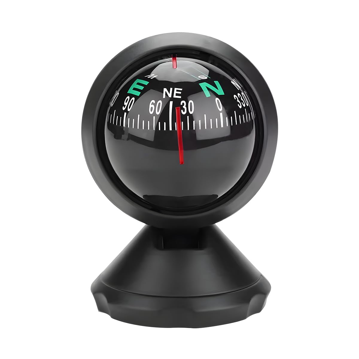 Mandark Car Compass, Vehicle Compass Ball with Bottom Stick, Dash Mount ...