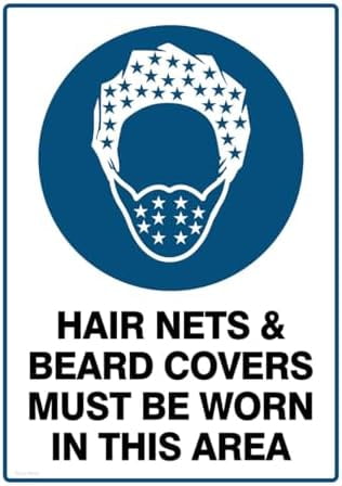 Mandatory – Hair Nets & Beard Covers Must Be Worn In This Area (with ...