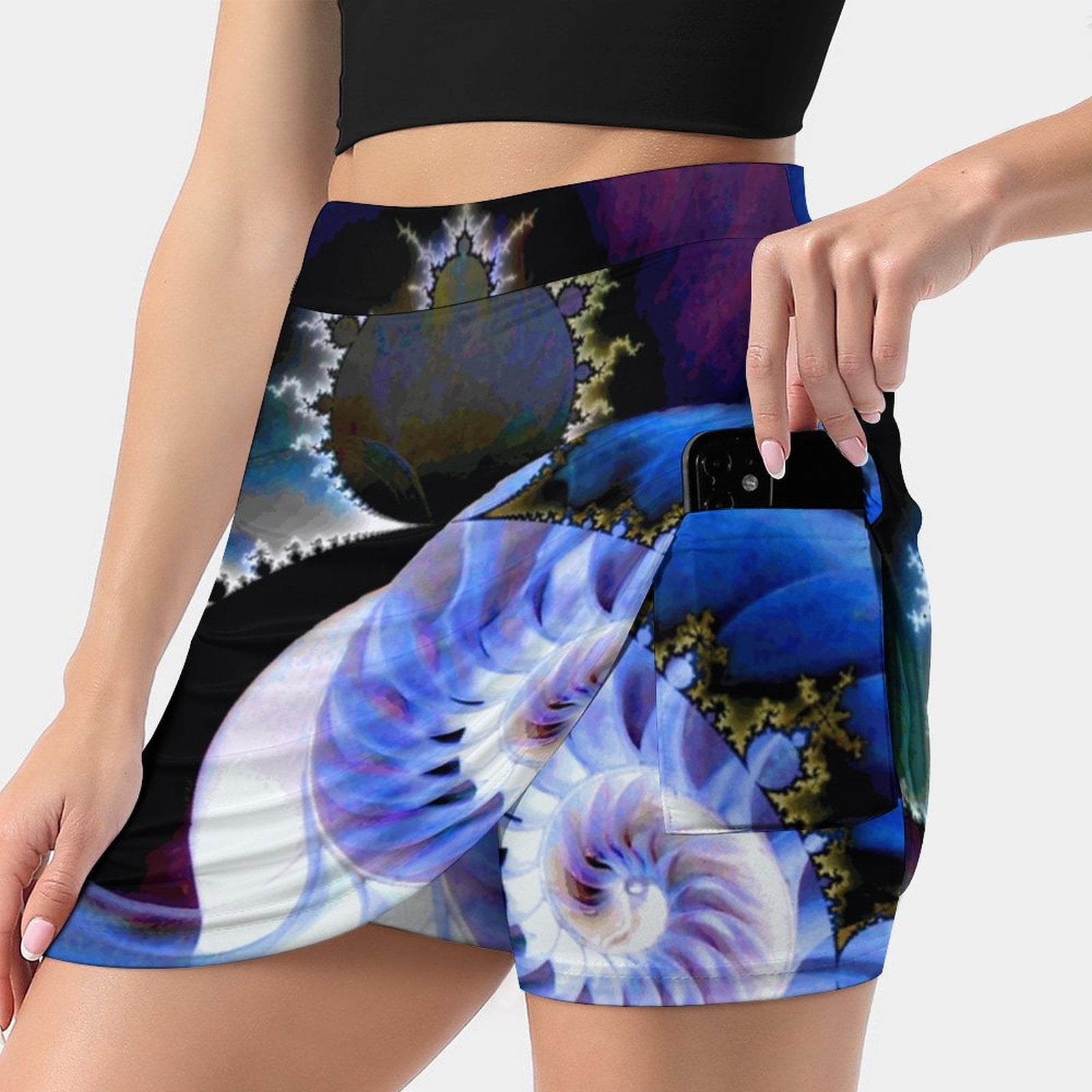 Mandel'S Spiral Women Sports Lining Skirt Tennis Dance Fitness Short ...