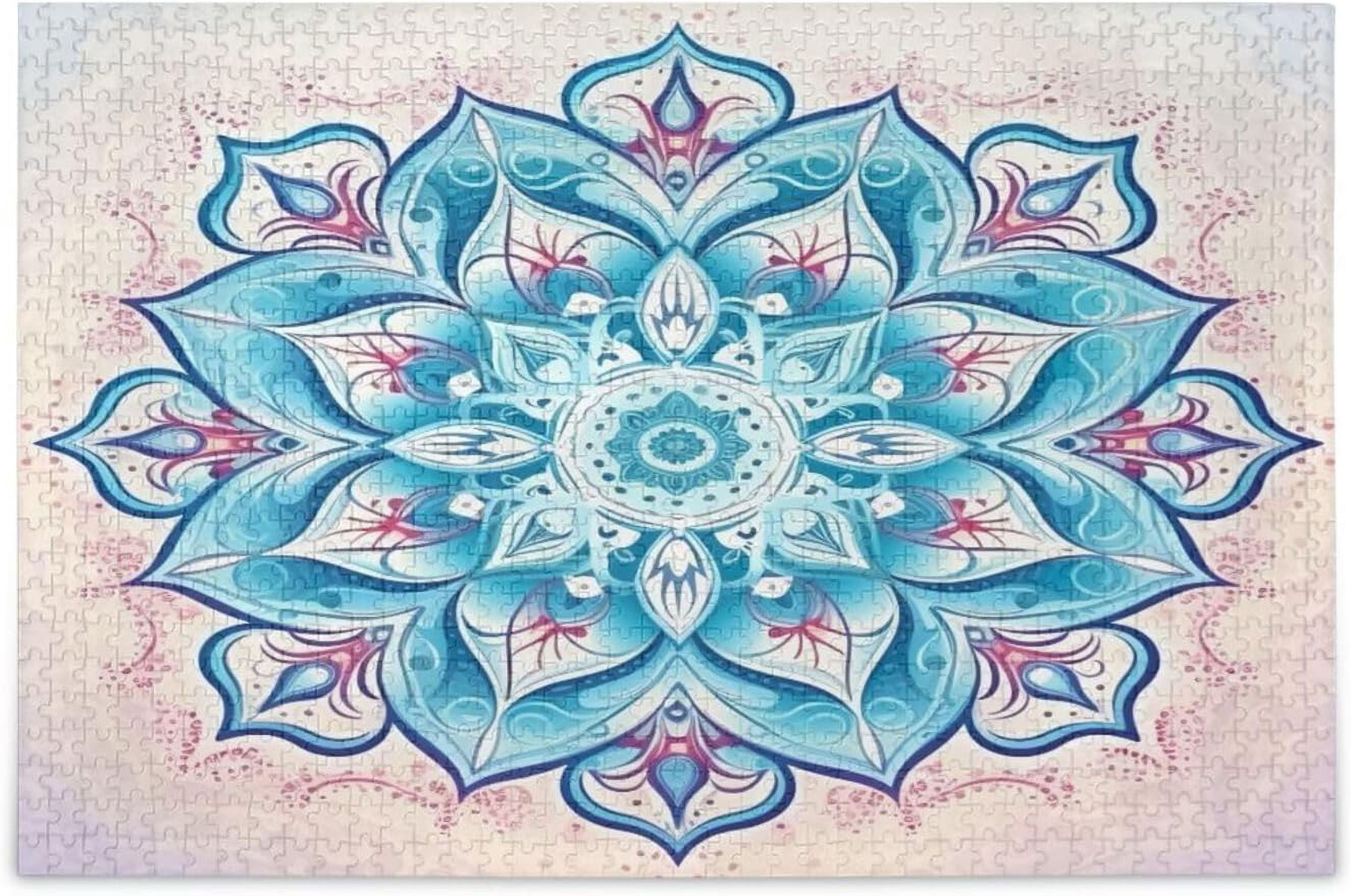 Mandela Pattern Puzzles for Adults 1000 Pieces, Fun Puzzles for Teens ...