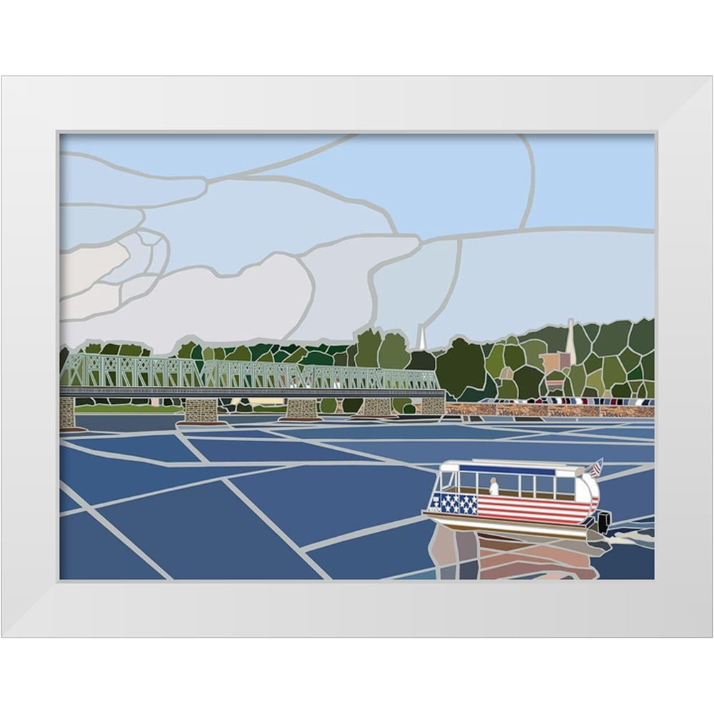 Mandell, Jonathan 14x12 White Modern Wood Framed Museum Art Print ...