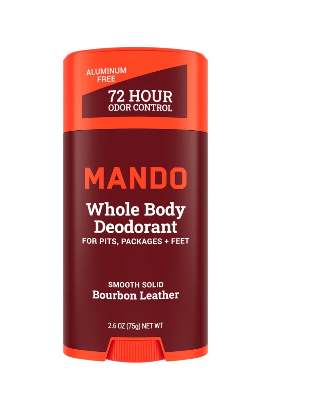 Mando Whole Body Deodorant Smooth Solid Bourbon Leather Scent - Walmart.com