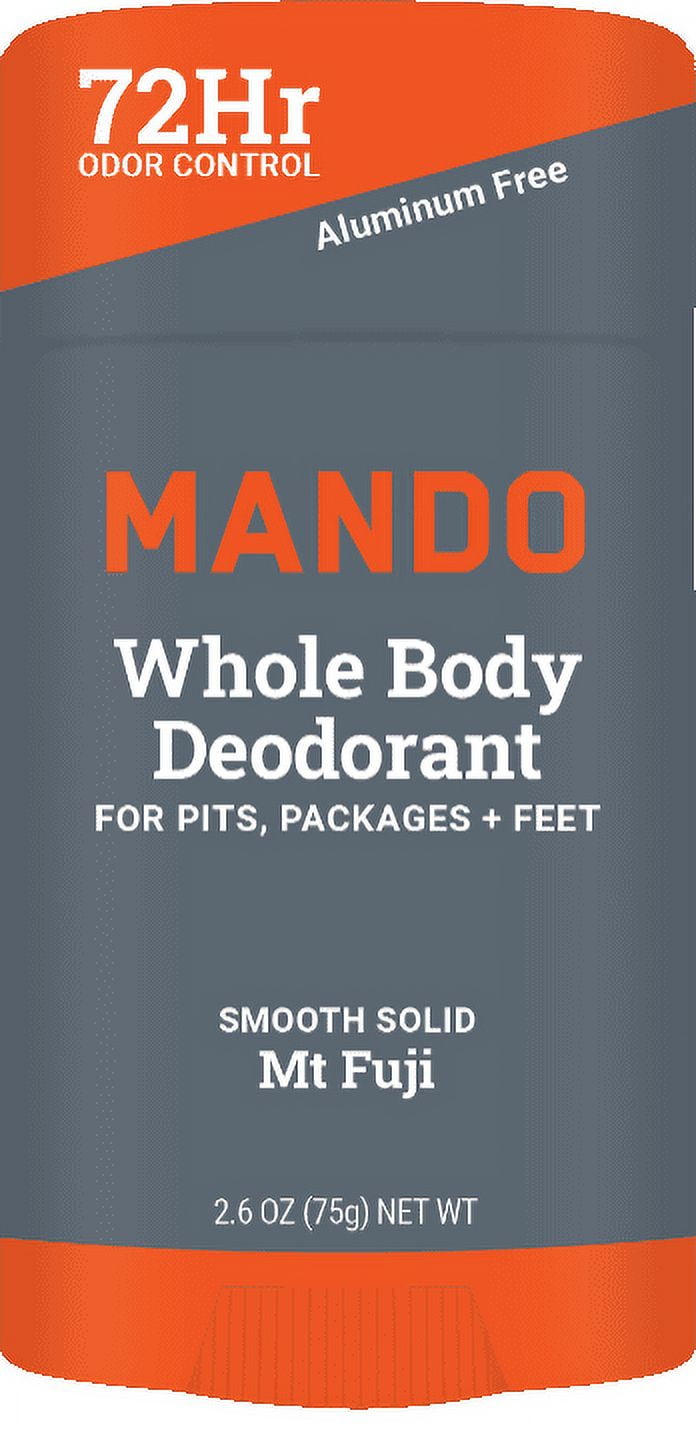 Mando Whole Body Deodorant for Men - Smooth Solid Stick - Aluminum Free ...