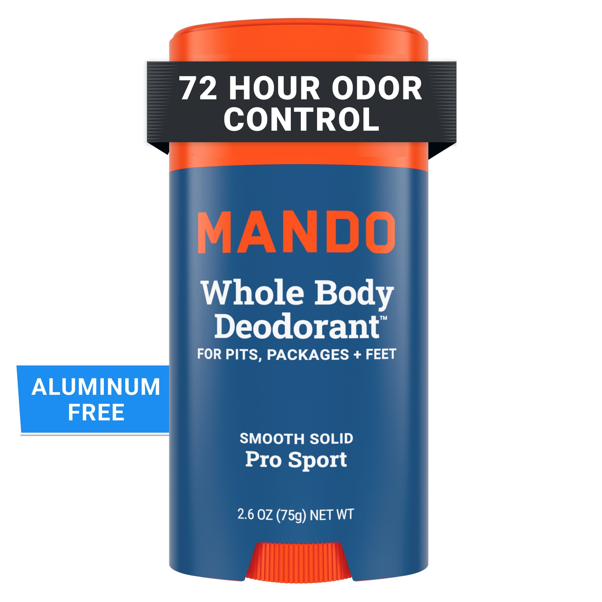 Mando Whole Body Pro Sport Scent Deodorant - Smooth Solid, 2.6 oz Tube ...