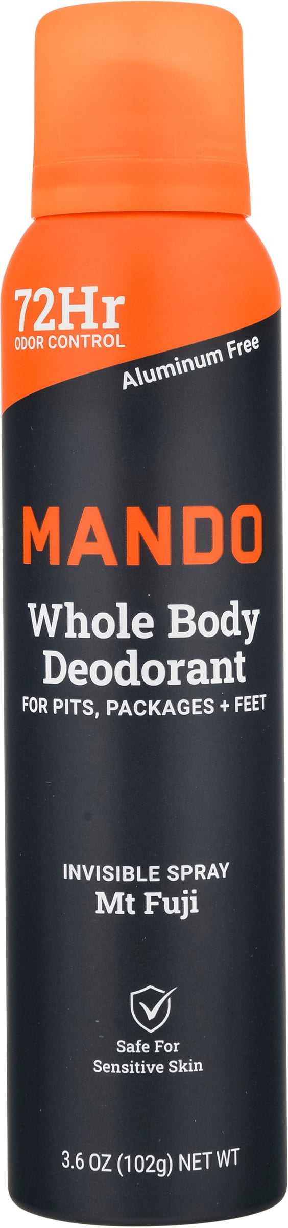 Mando Deodorant Spray for Men, Aluminum Free, Mt Fuji Scent, 3.6 oz ...