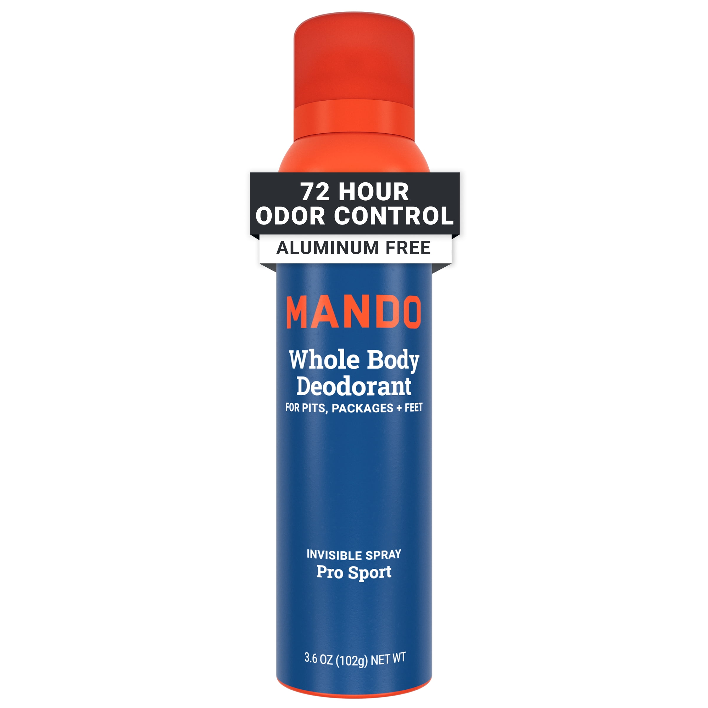 Mando Whole Body Men’s Deodorant - Invisible Spray Deodorant - Aluminum ...