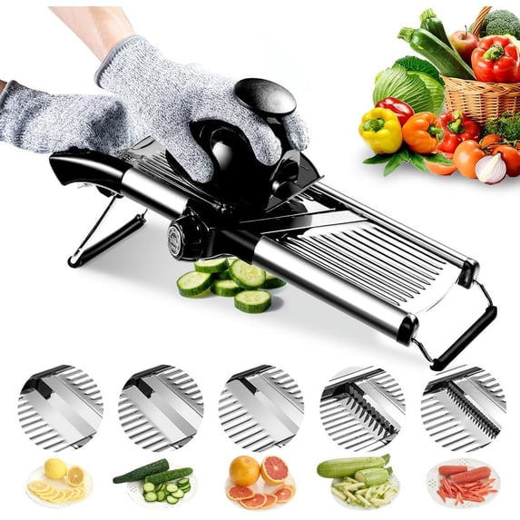 Mandoline Food Slicer, Adjustable Mandoline Slicer for Kitchen ...