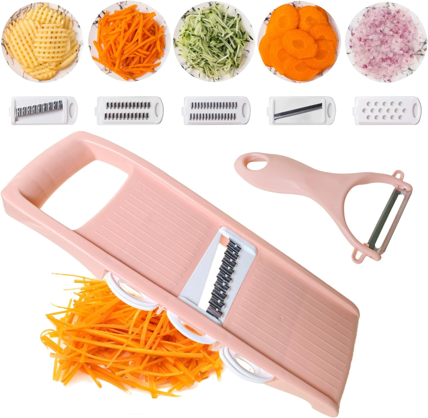 Mandoline Slicer for Kitchen 7-in-1 Mandoline Food Slicer,Potato/Cheese ...
