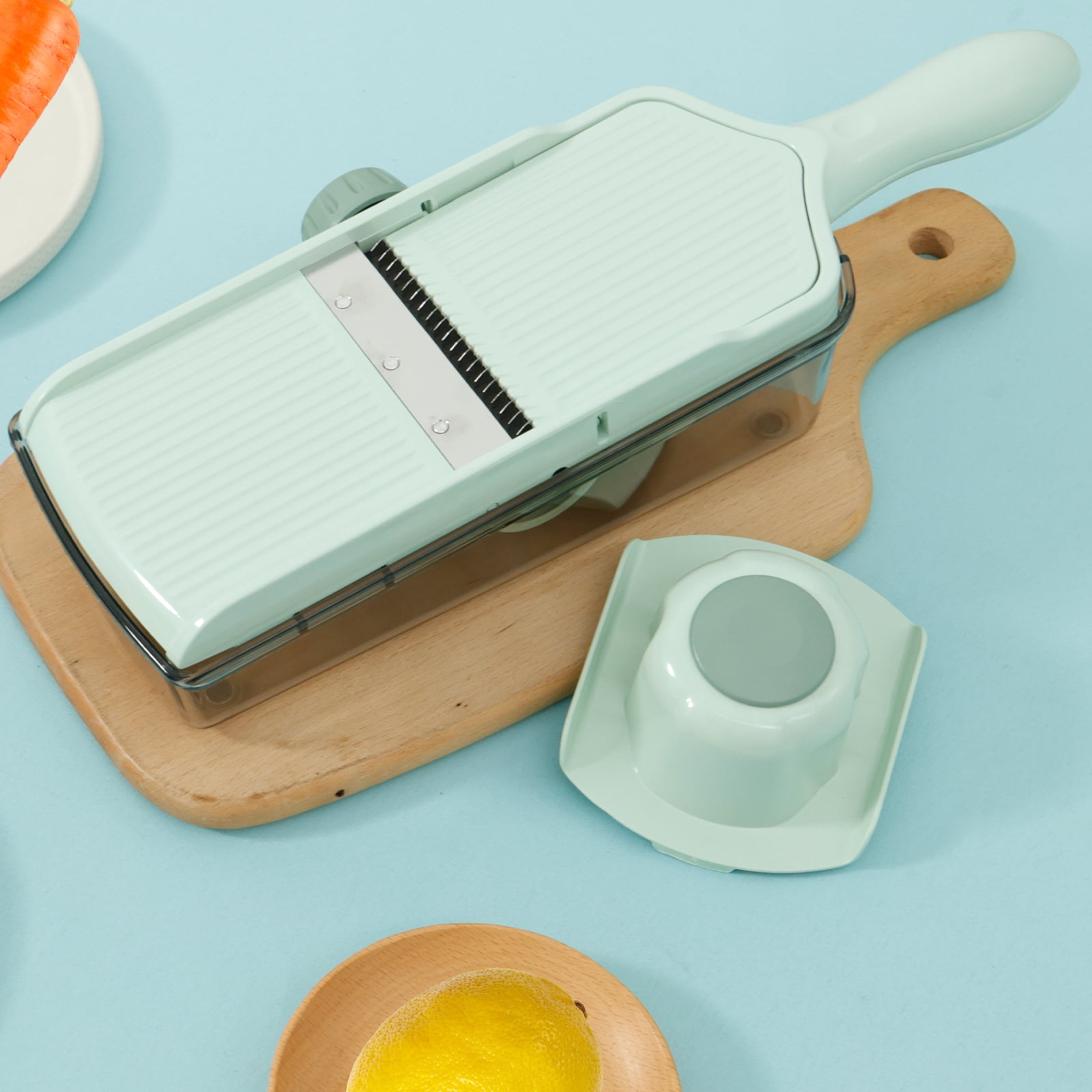 Mandoline Slicer for Kitchen Adjustable Vegetable Slicer with Container ...