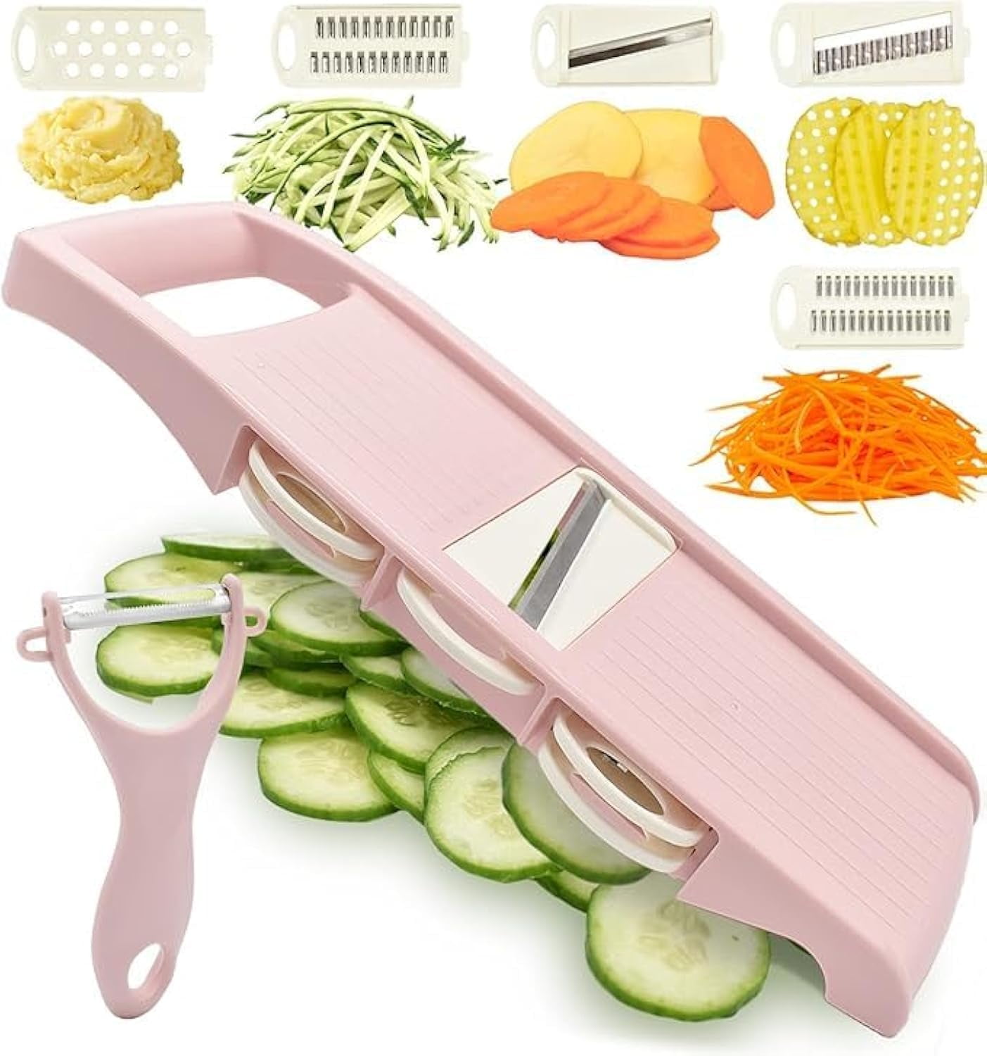Mandoline Slicer for Kitchen Slicer Vegetable Cutter 5 In 1 Veggie ...