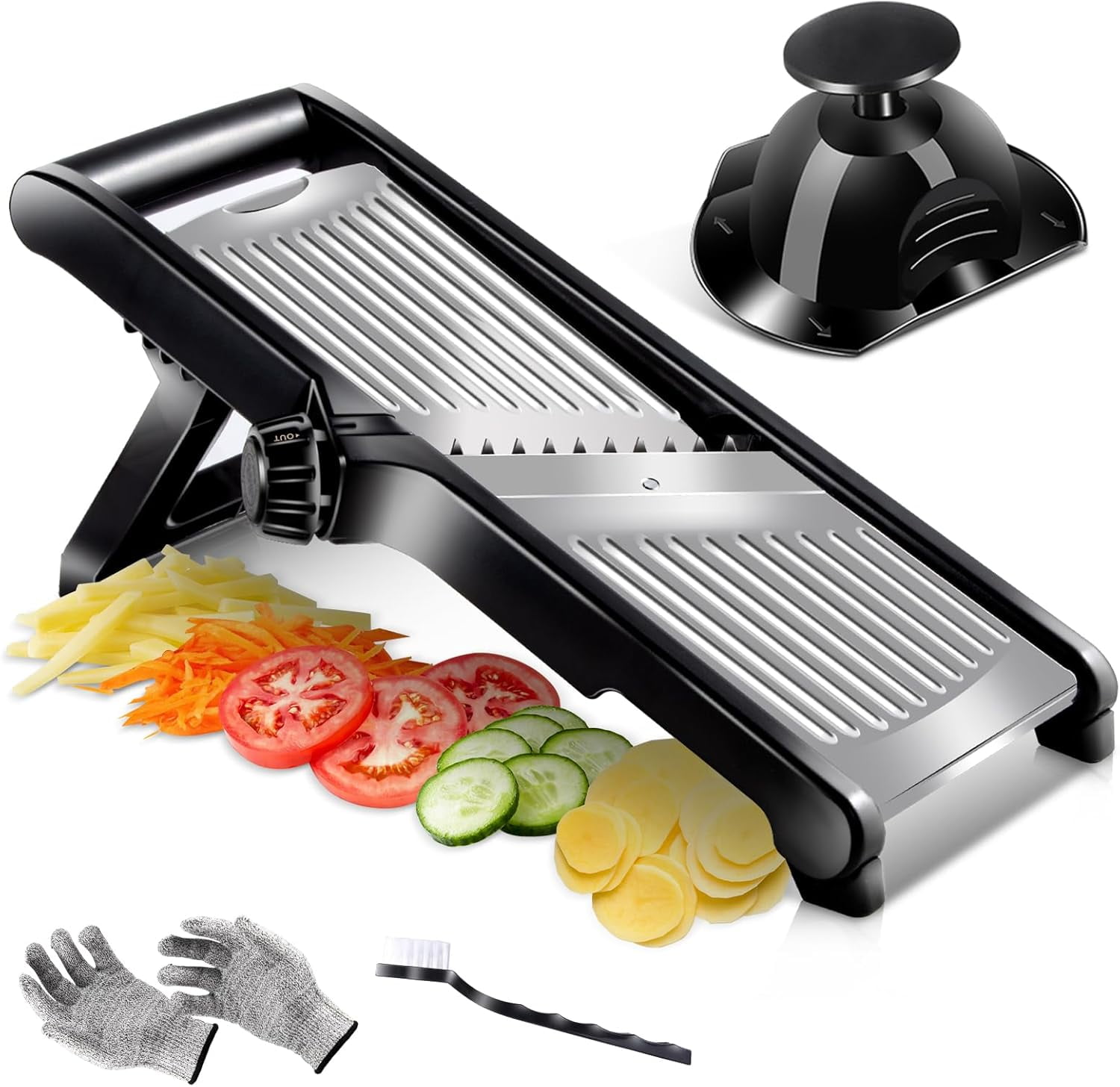 Mandoline Slicer, Mandoline Food Slicer for Kitchen,Adjustable ...