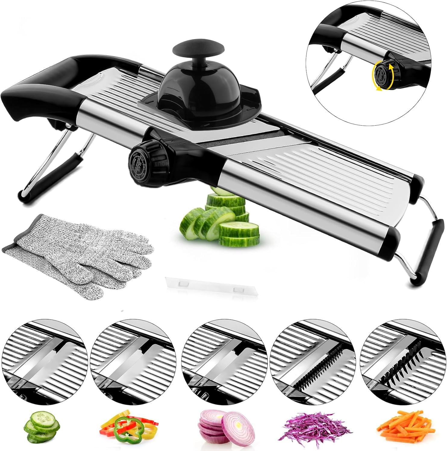 Mandoline Slicer,Mandoline Food Slicer for Kitchen,Mandolin,Potato ...
