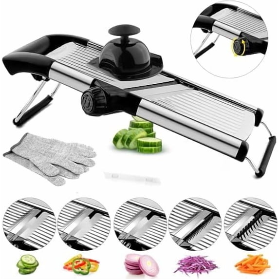 Mandoline Slicer, Mandoline Slicer for Kitchen, Adjustable Mandolin ...