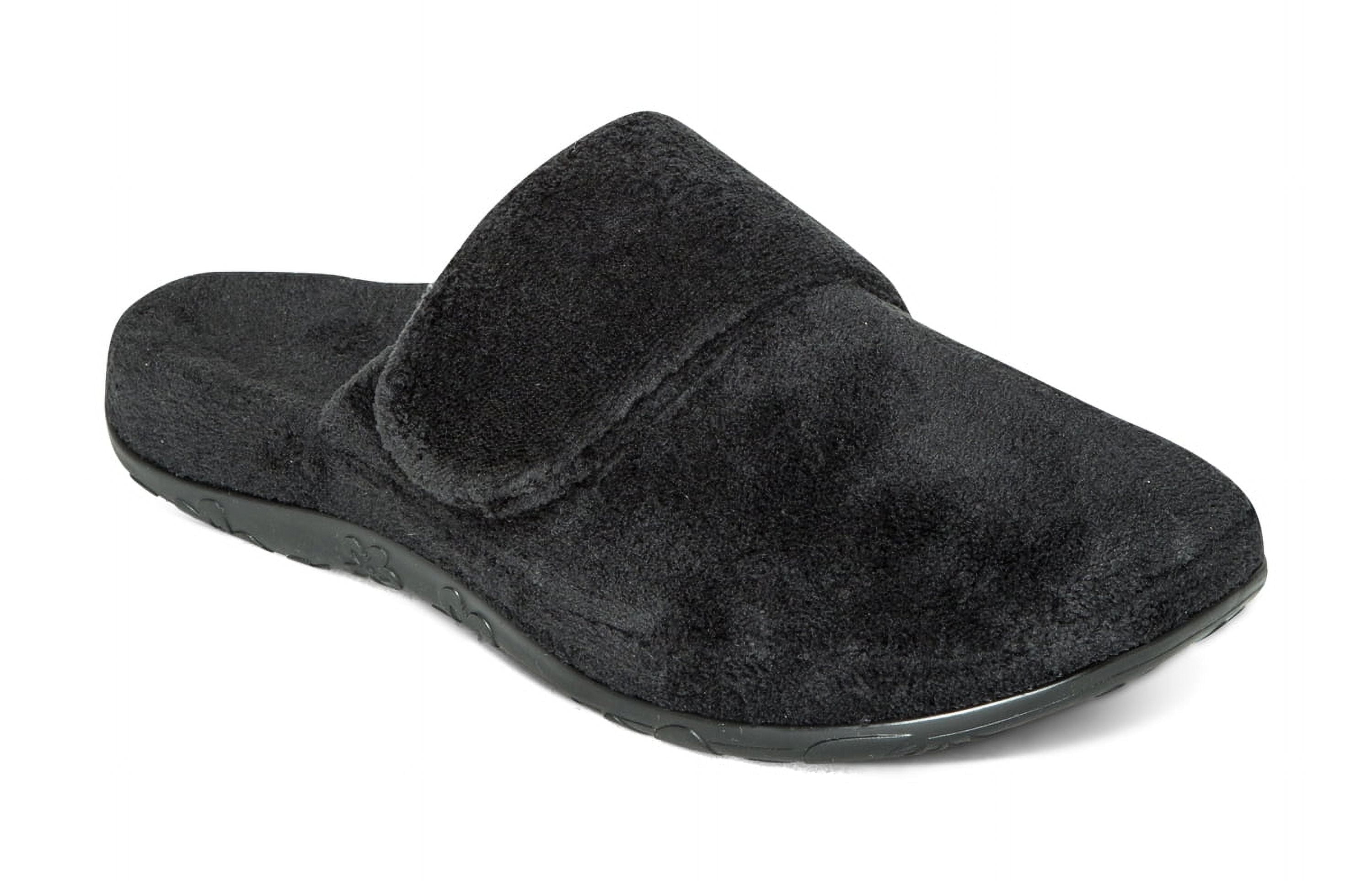 Aetrex Women's Mandy Closed Toe Comfy Fuzzy Orthopedic House Slippers ...
