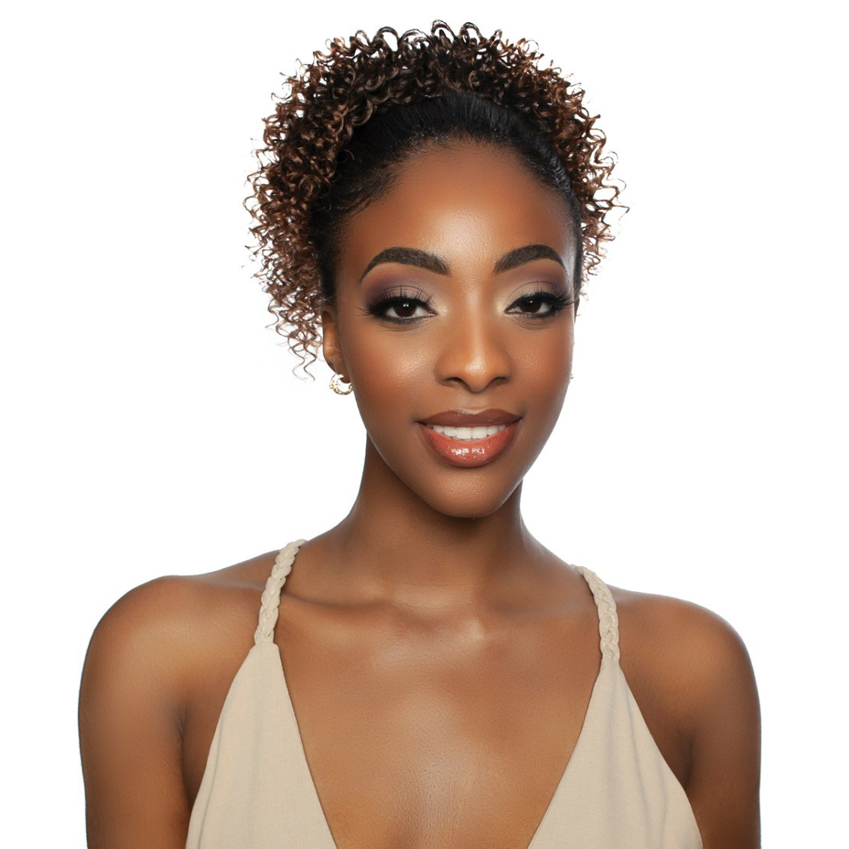 Mane Concept Brown Sugar Human Hair Mix Wrap&Tie Ponytail - BSWNT15 STRAW COIL 10" (4) - Walmart.com