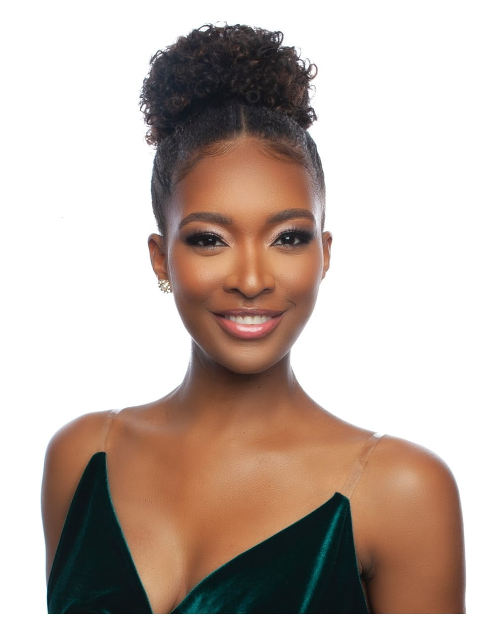 Mane Concept Pristine Queen 100% Human Hair Drawstring Ponytail - PQWNT04 AFRO PUFF MEDIUM (2 ...