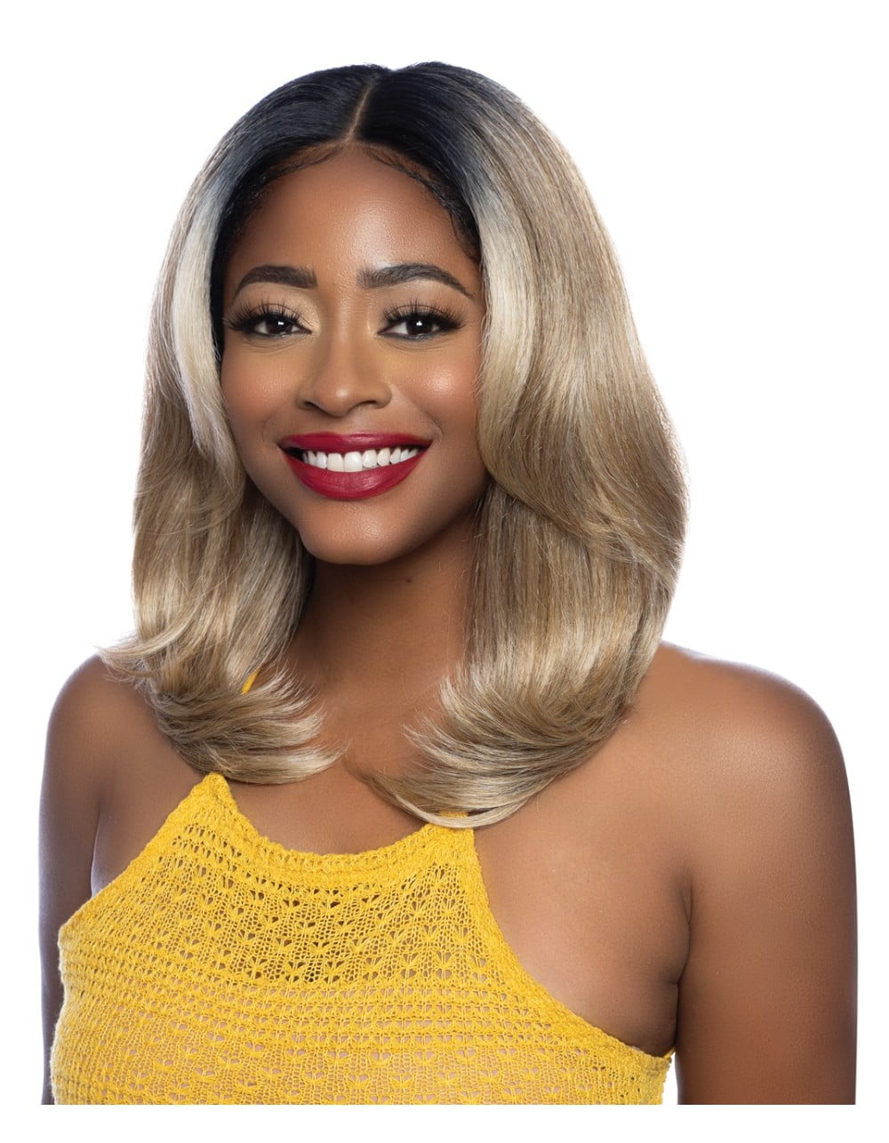 Mane Concept Red Carpet Synthetic 4" Deep Part HD Lace Front Wig - RCHD222 LIDIA (GR1B/CHAILATTE ...