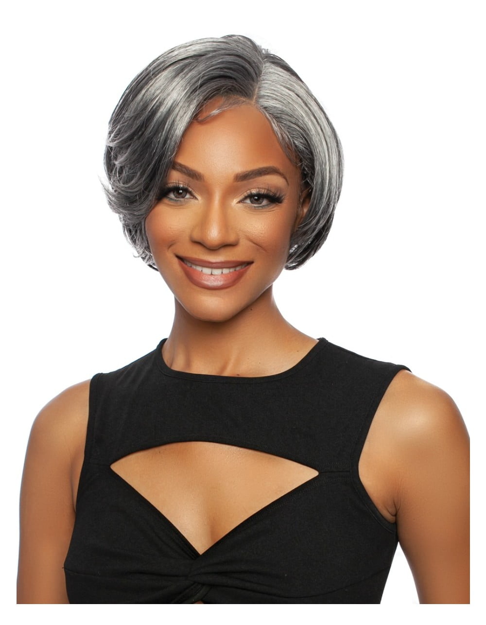 Mane Concept Red Carpet Synthetic Layered Bob Deep Part HD Lace Front ...