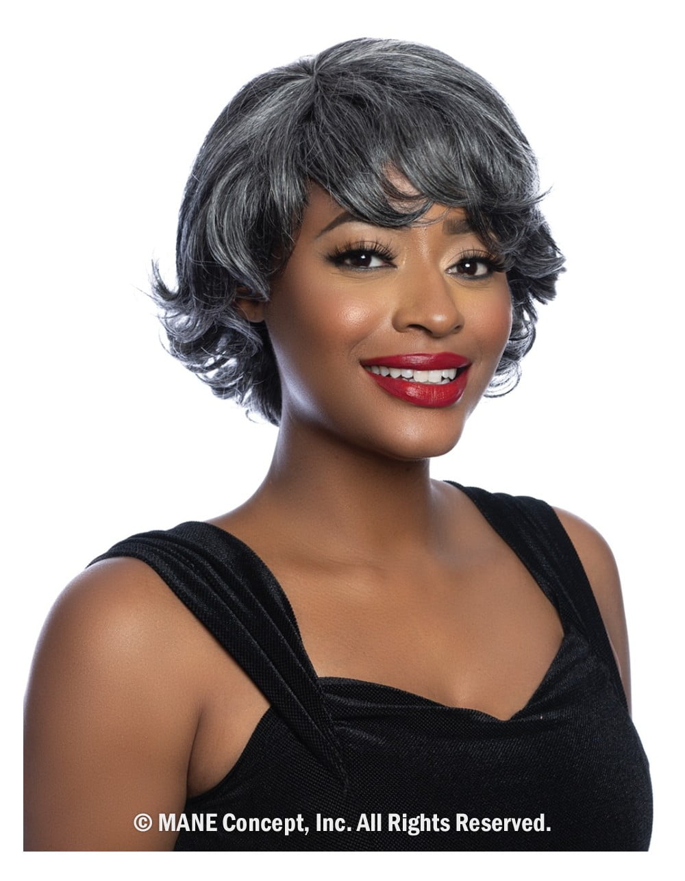 Mane Concept Trill 11A Unprocessed 100% Human Hair Full Wig - TR1184 SOFT FEATHERED WAVE 10" (51 ...