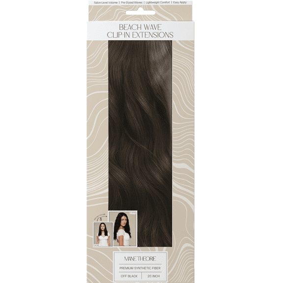 Mane Theorie Straight Clip-In Hair Extensions for Women, 20 inch, off ...