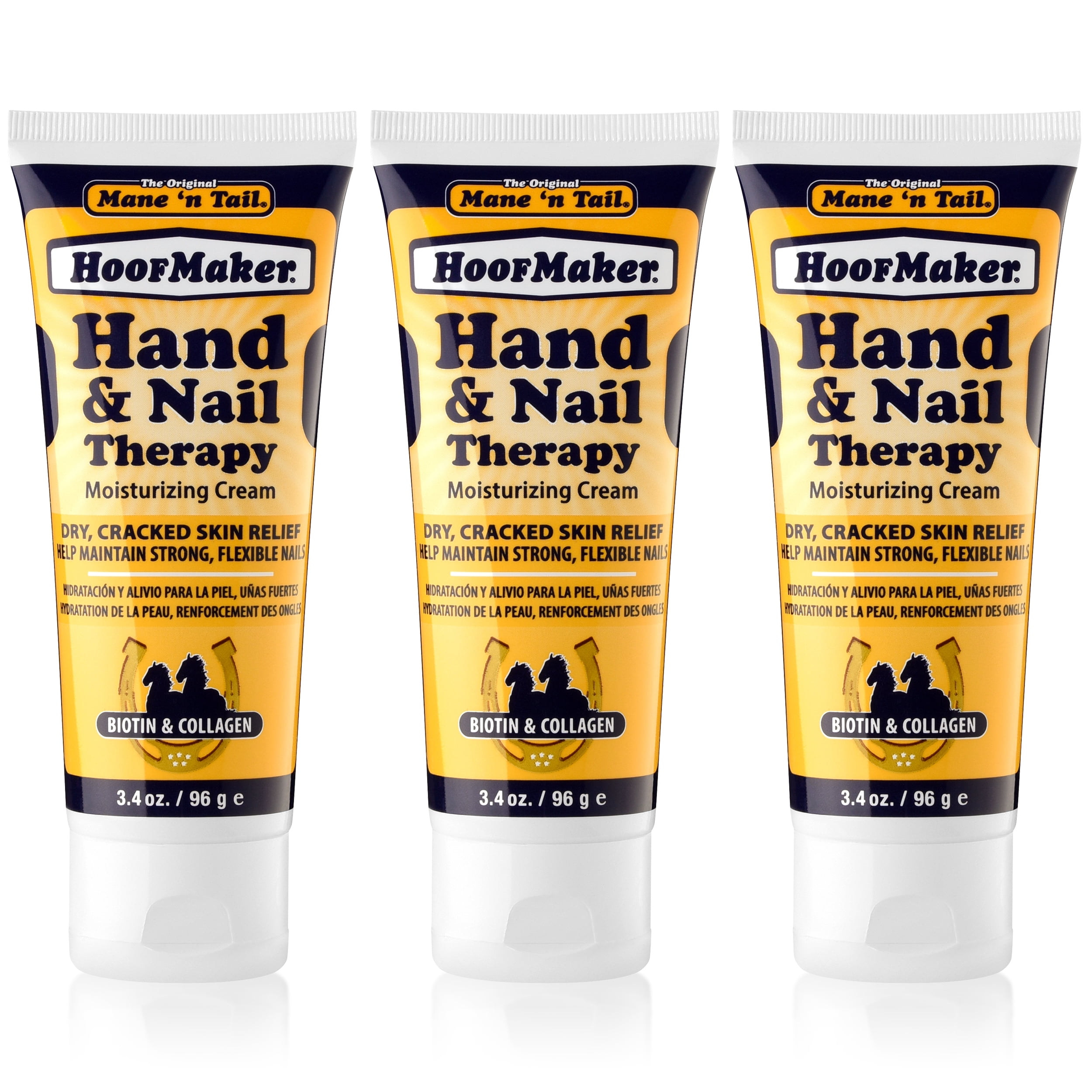Mane 'n Tail Hoofmaker Hand & Nail Therapy (3.4 Oz Each, 3 Pack ...