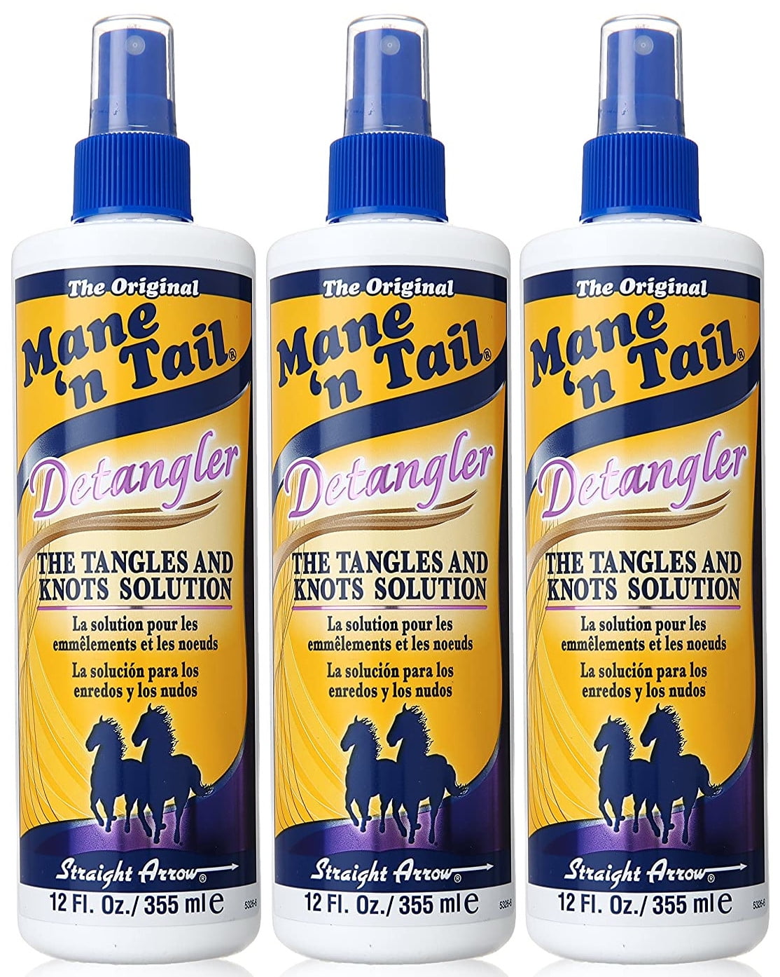 Straight Arrow Mane'n Tail Hair Conditioner and Detangling Spray for ...