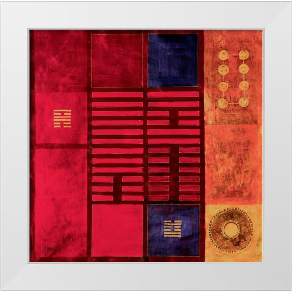 Manek, Sabira 20x20 White Modern Wood Framed Museum Art Print Titled ...