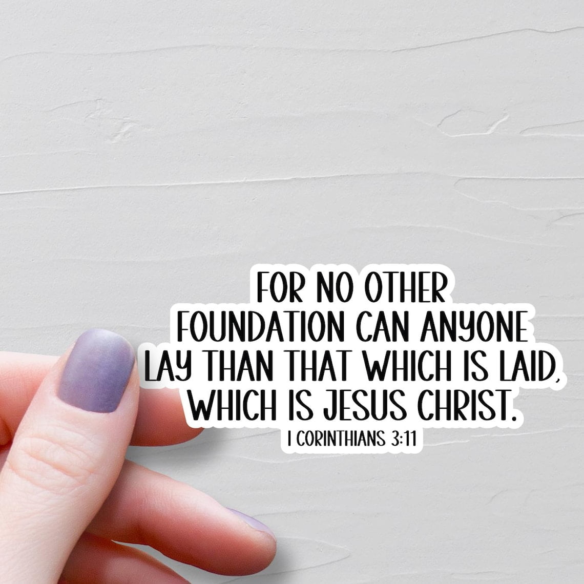 Maneki 1 Corinthians 3:11 Er, Vinyl Christian Ers, Foundation In ...