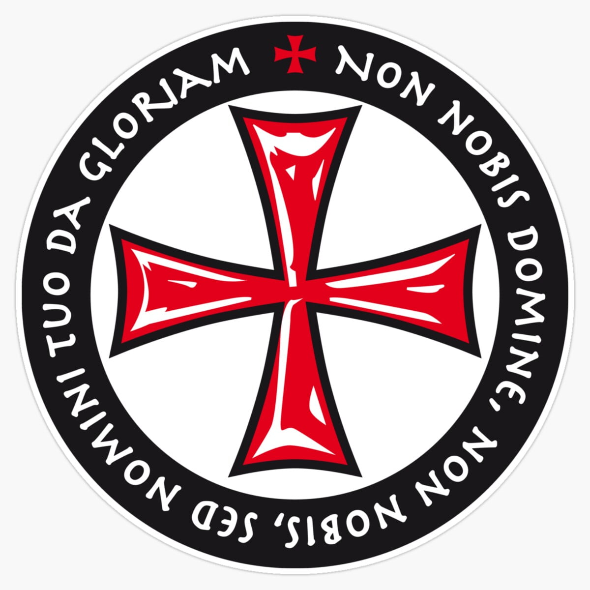 Maneki 14B Templar Cross Non Nobis Domine Crusader Knight'S Cross ...