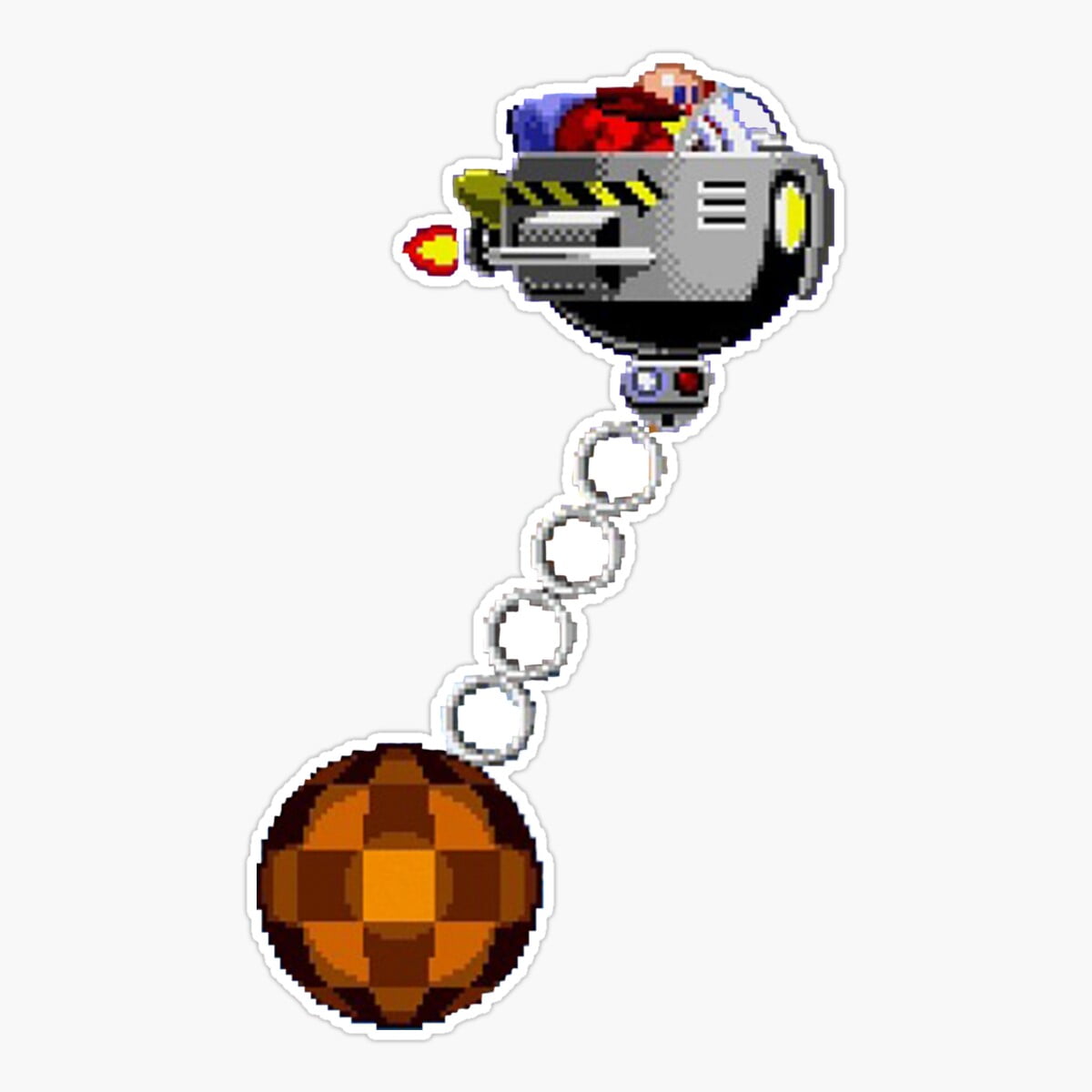 Maneki 16-Bit Eggman - Dr Robotnik Wrecking Ball Er, Phone Decal Water ...