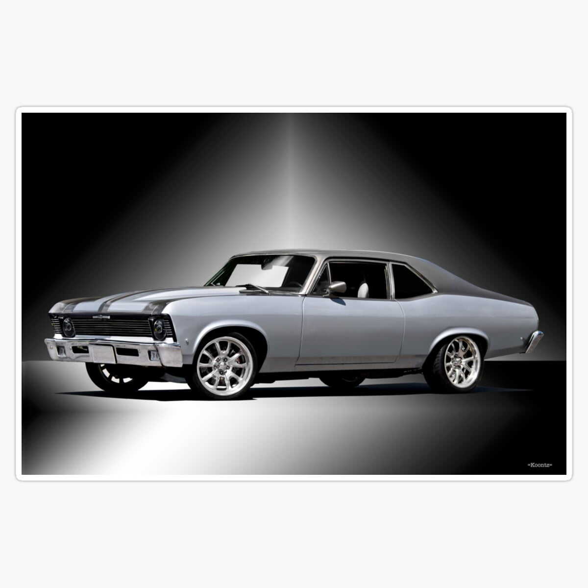 Maneki 1968 Chevrolet Nova Ss I Er, Phone Decal Water Bottle Stickers ...