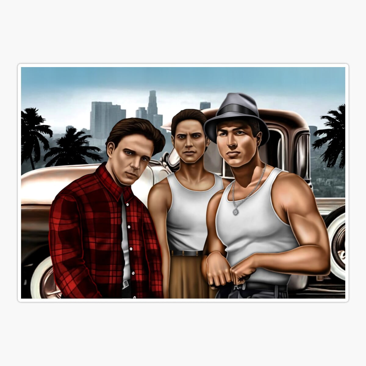 Maneki 3 Vatos Locos Chicano Sticker, Phone Decal Water Bottle Stickers ...