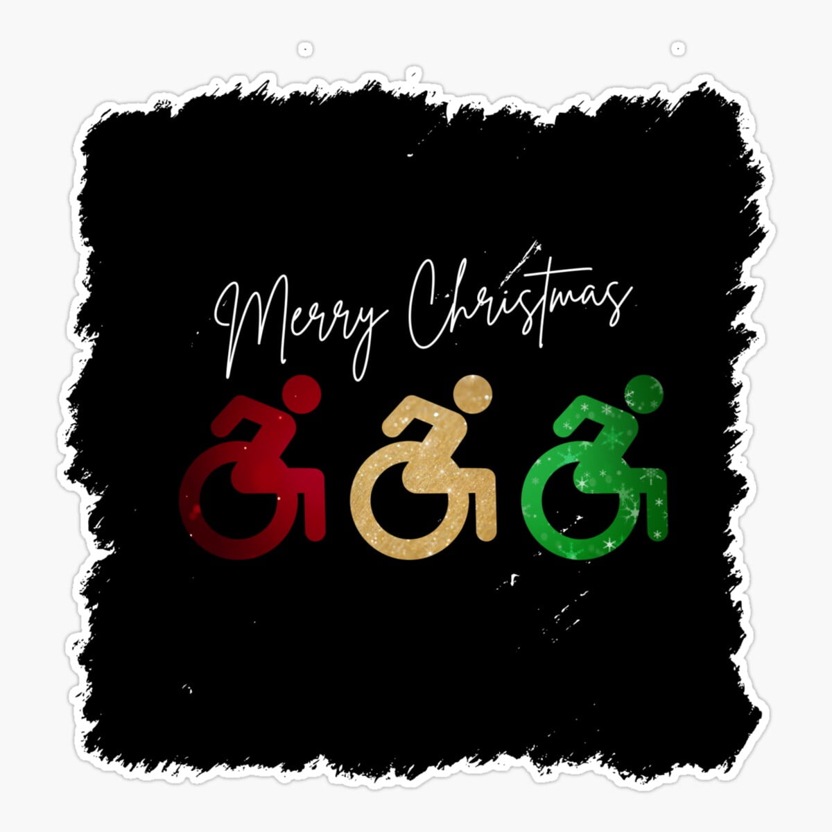 Maneki 3 Wheelchair With Mask White And Text Saying A Great Gift While ...