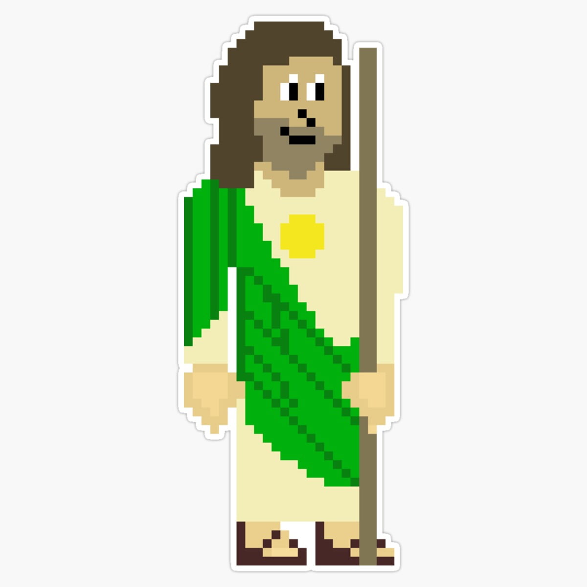 Maneki 8-Bit St. Jude Er, Phone Decal Water Bottle Stickers Car Decals ...