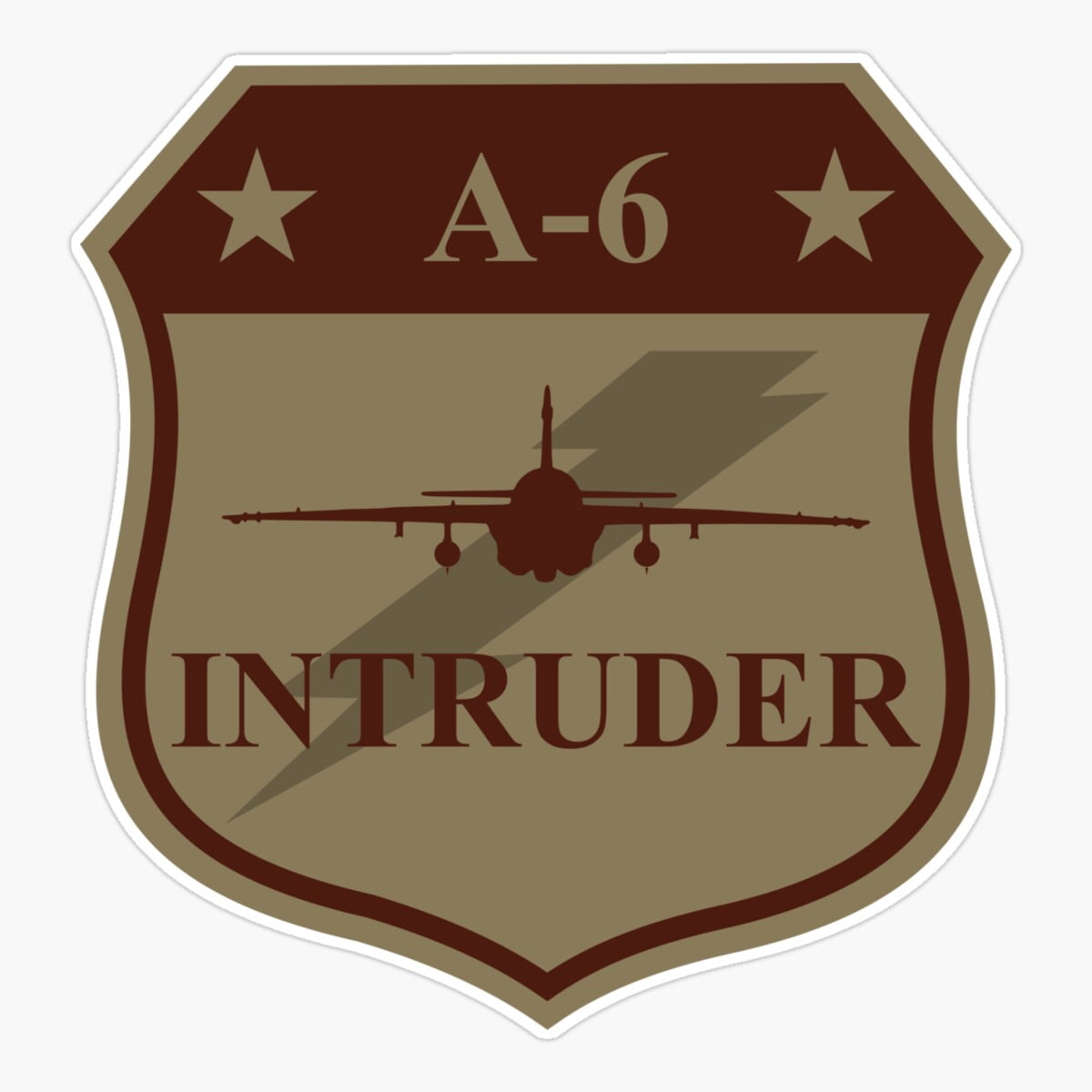 Maneki A-6 Intruder Patch (Subdued) Er, Phone Decal Water Bottle Stickers Car Decals, Funny ...