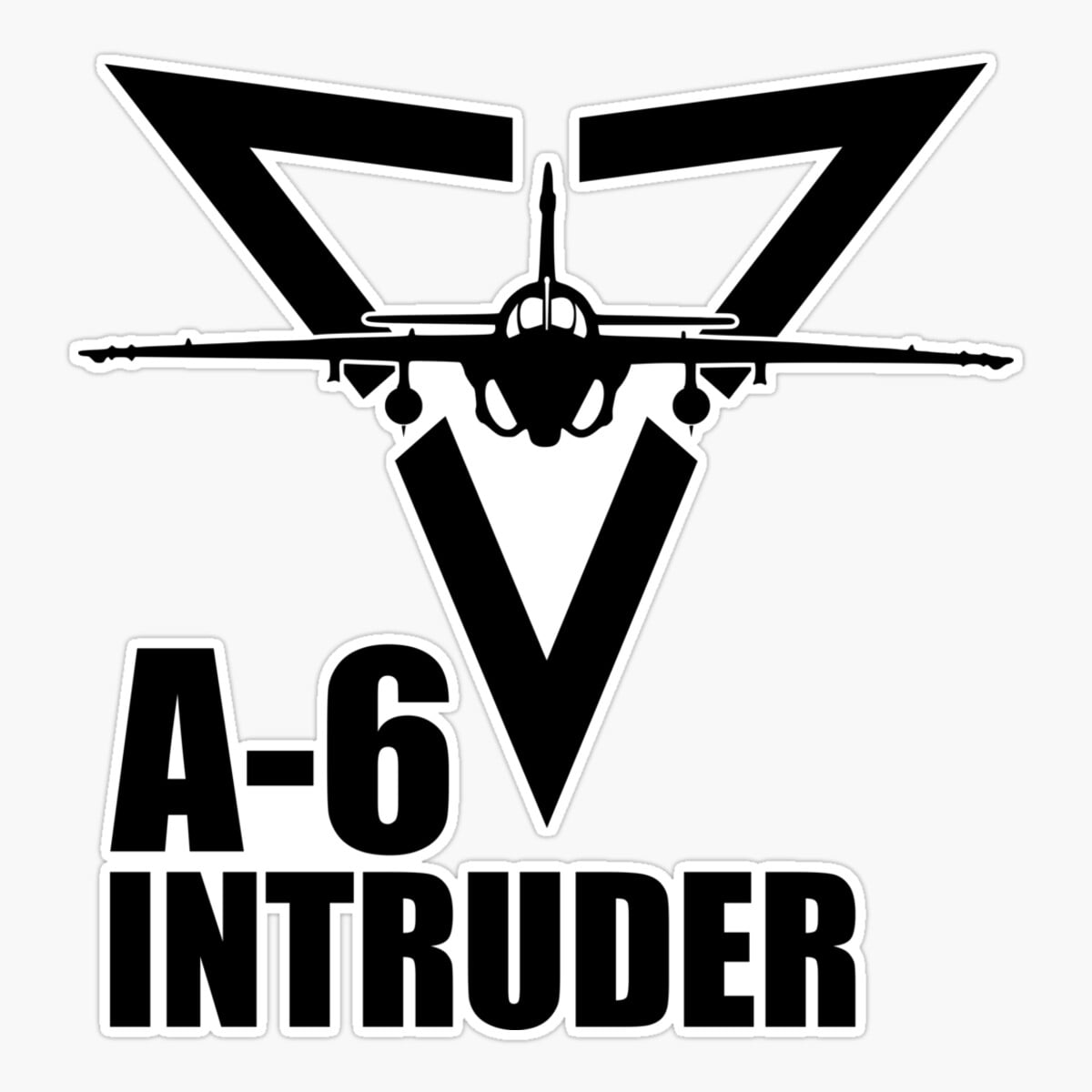 Maneki A-6 Intruder (Subdued) Er, Phone Decal Water Bottle Stickers Car ...