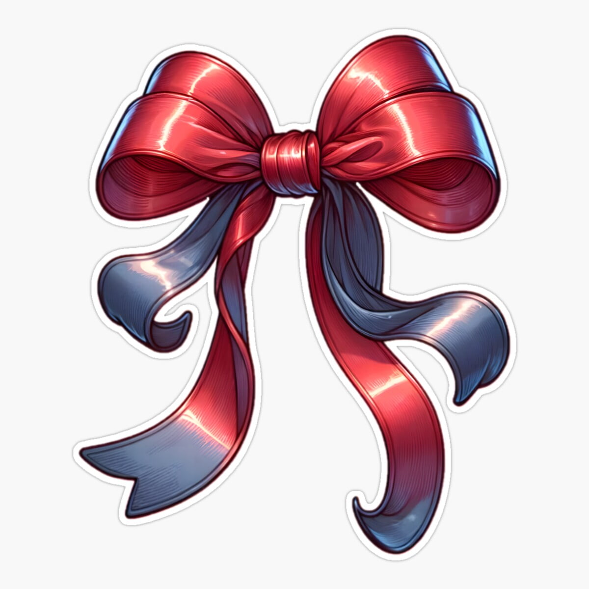 Maneki A Big Chunky Red Bow er,Phone Decal Water Bottle Stickers Car ...