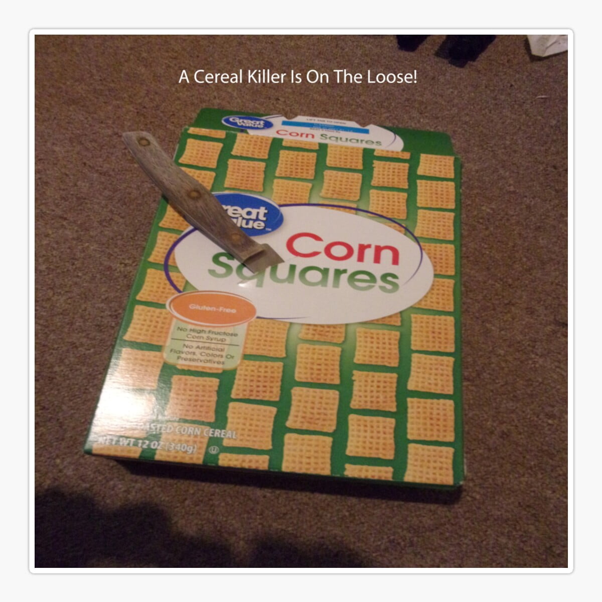 Maneki A Cereal Killer Is On The Loose! Sticker, Phone Decal Water ...