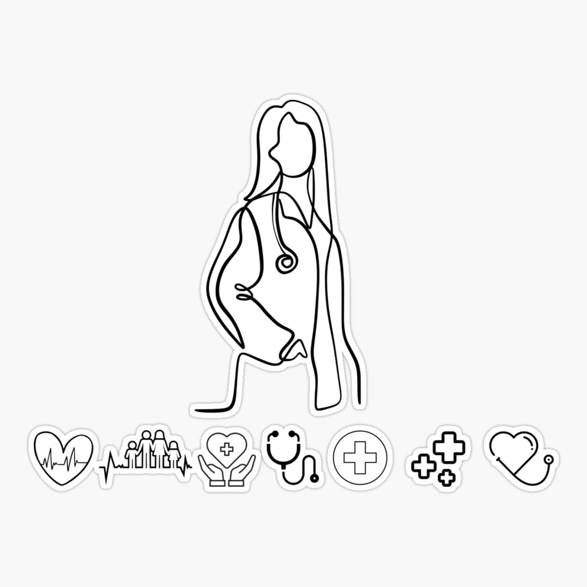 Maneki A Doctor'S Care And Dedication For Woman Er, Phone Decal Water ...