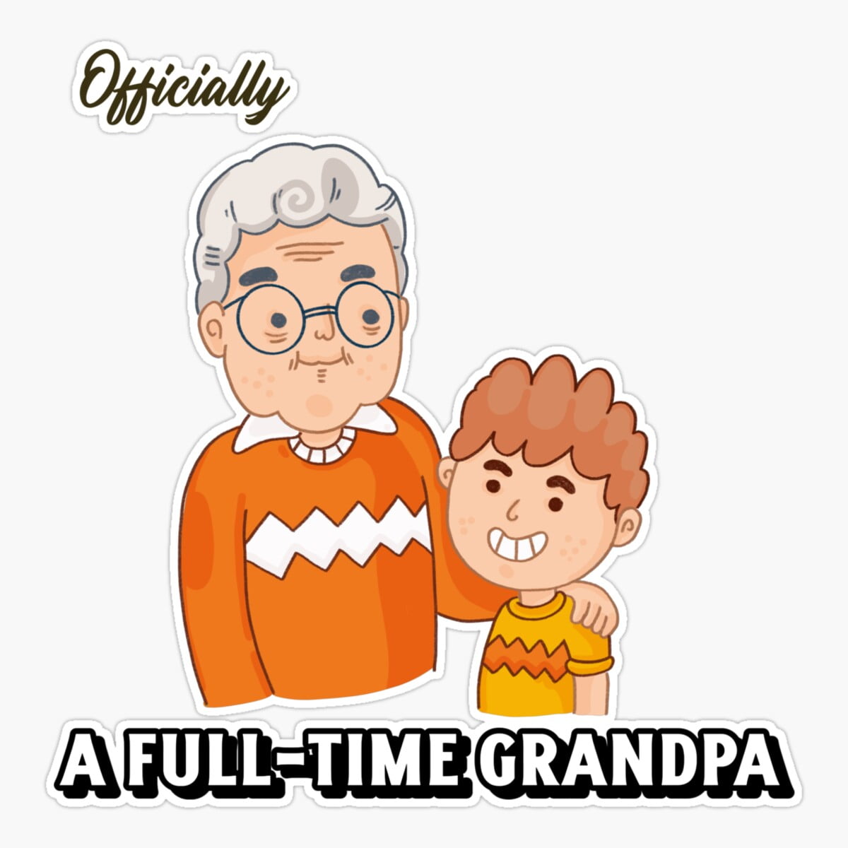 Maneki A Full-Time Grandpa Er, Phone Decal Water Bottle Stickers Car ...