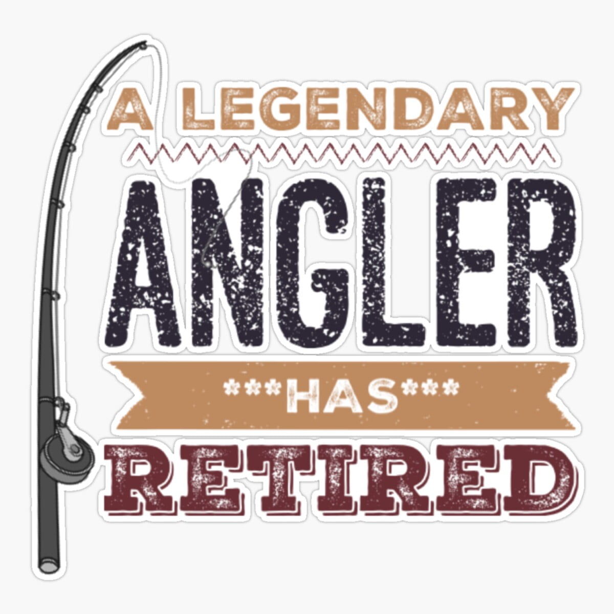 Maneki A Legendary Angler Isherman Has Retired With Ishing Rod Brown ...