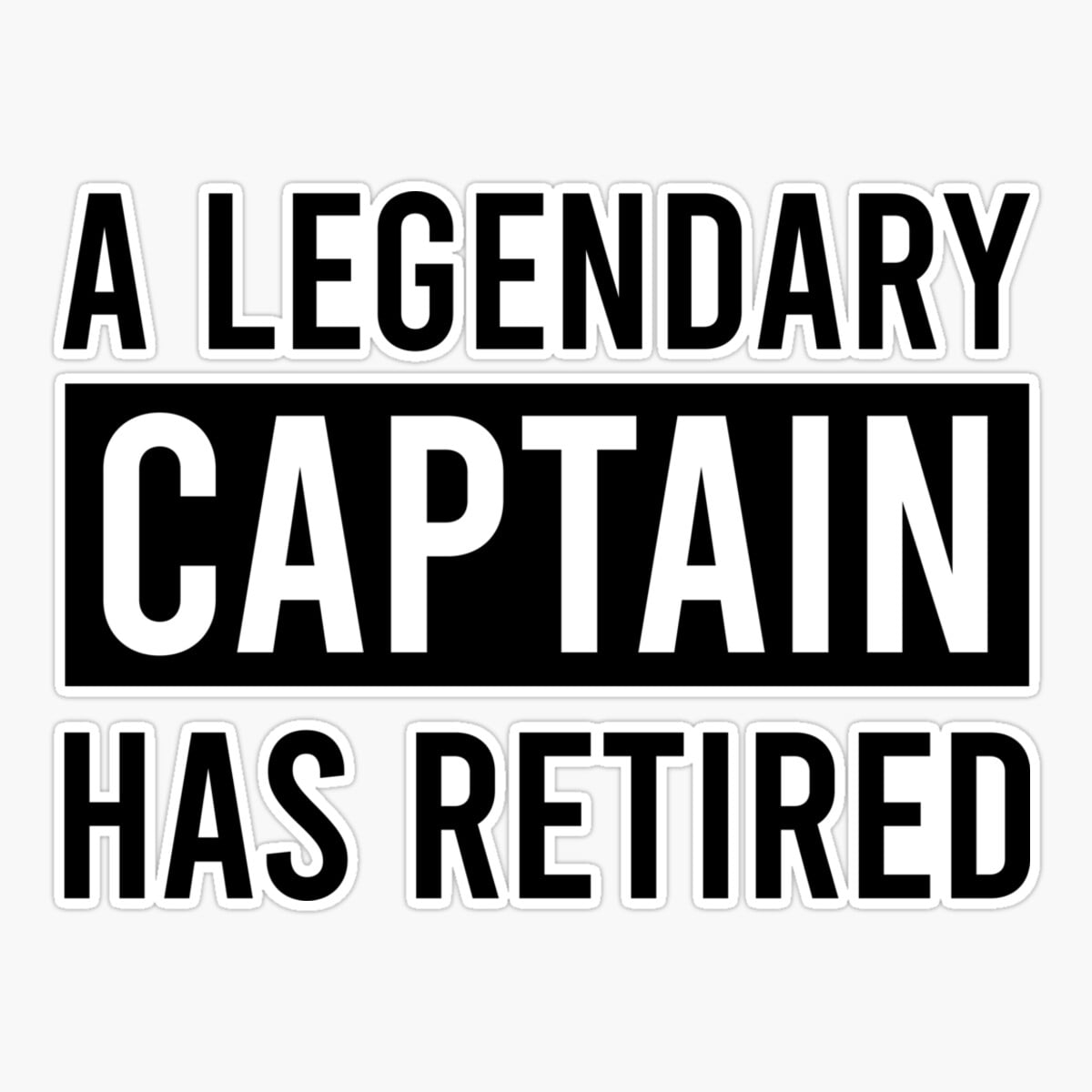 Maneki A Legendary Captain Has Retired Er, Phone Decal Water Bottle ...