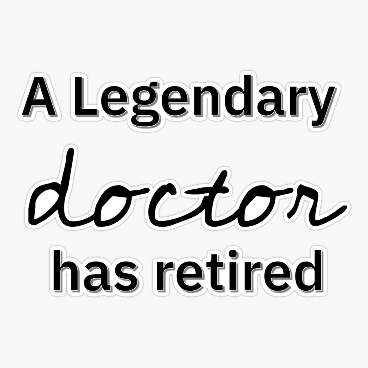 Maneki A Legendary Doctor Has Retired Er, Phone Decal Water Bottle ...