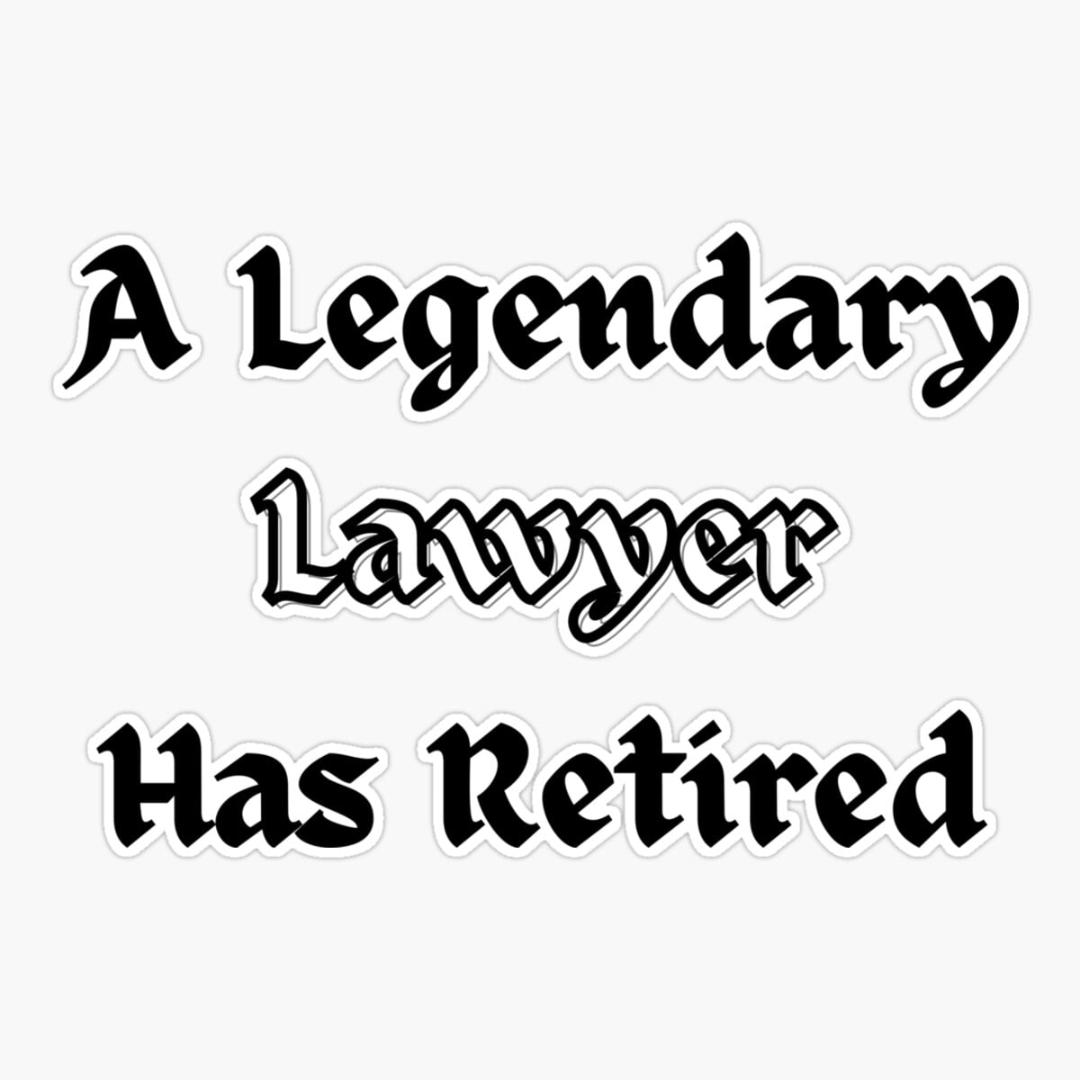 Maneki A Legendary Lawyer Has Retired Er, Phone Decal Water Bottle ...