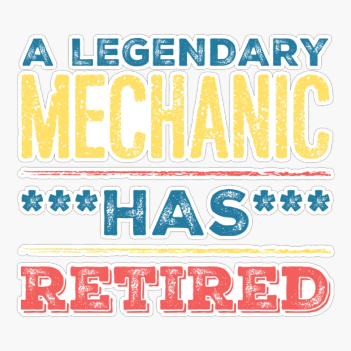 Maneki A Legendary Mechanic Has Retired Yellow Blue Red Font Er, Phone ...