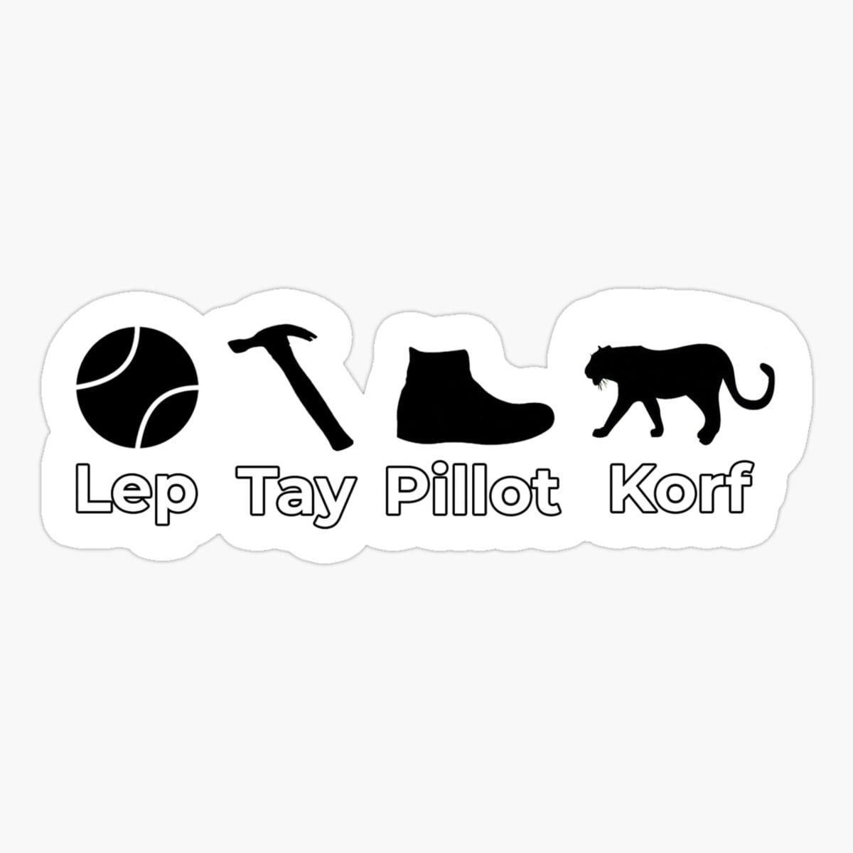 Maneki A Lep Is A Ball Er, Phone Decal Water Bottle Stickers Car Decals ...