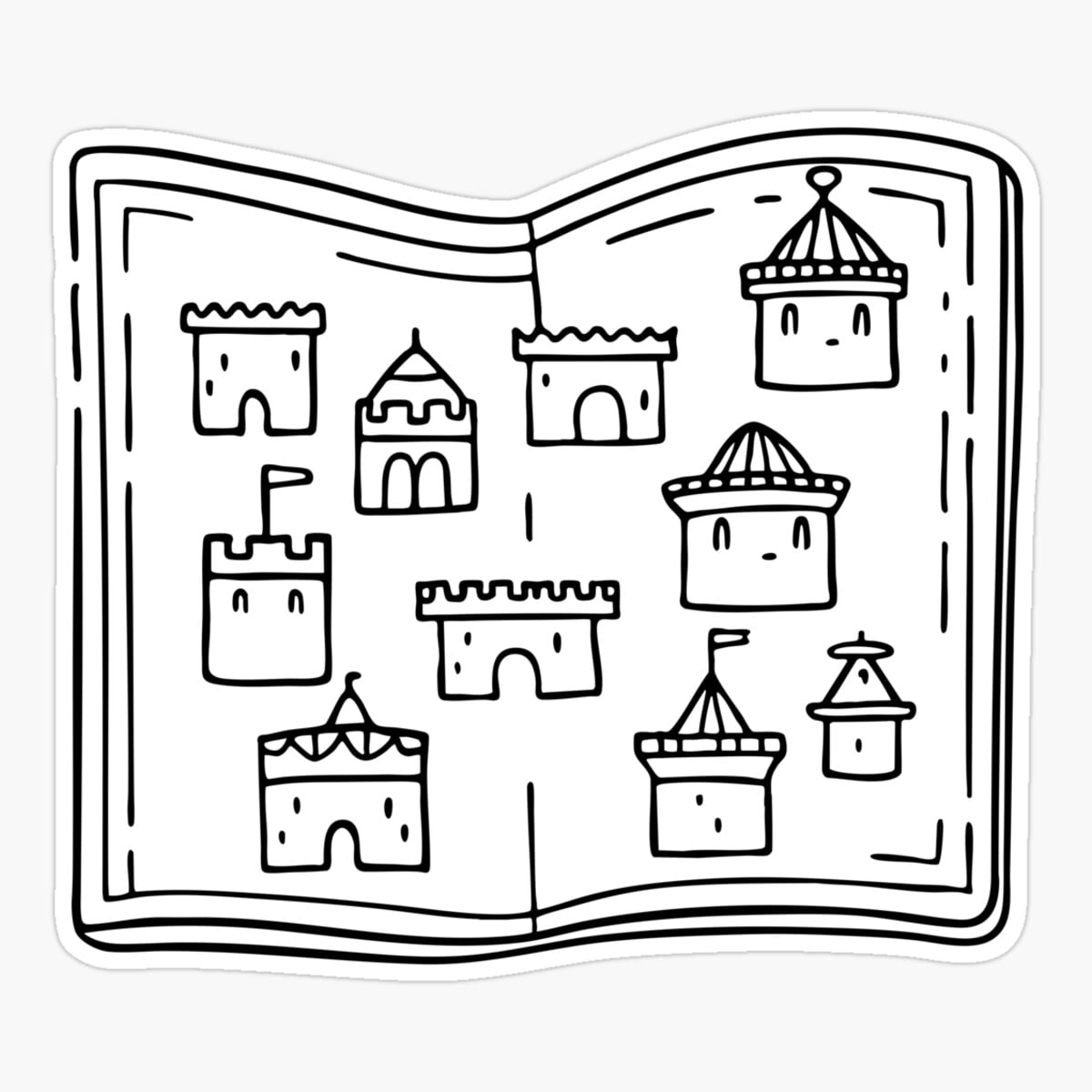 Maneki A Map Showing An Empire’S Territory Borders Sticker, Phone Decal ...